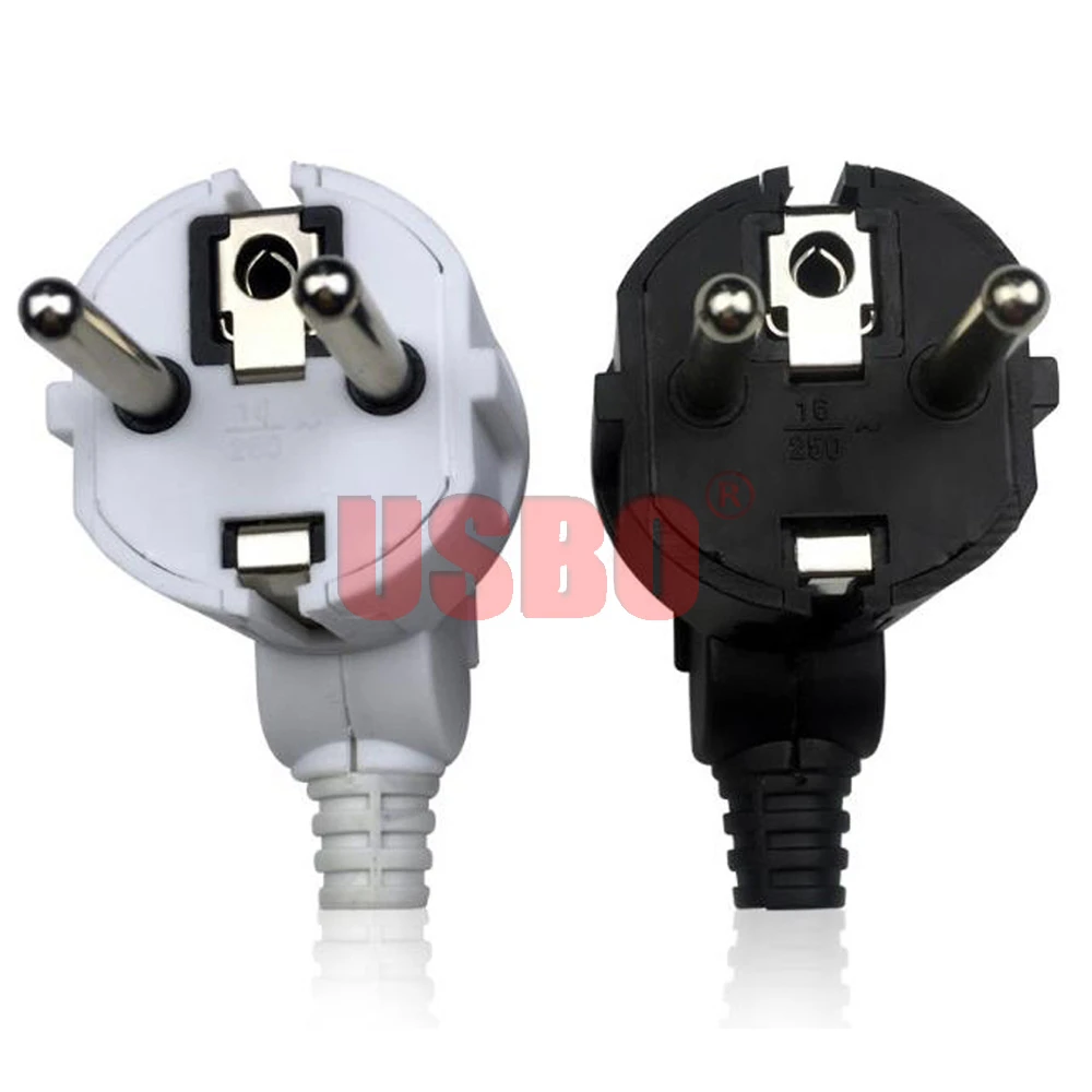 Elbow Black White 16A 250V Europe Germany French Korea Russia Portugal ...