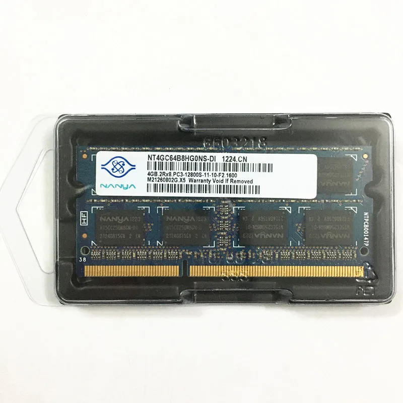 Nanya DDR3 RAMS 4GB 2RX8 PC3-12800S-11-10-F2 1600 DDR3 4GB 1600MHz laptop memory - Computercyber.com