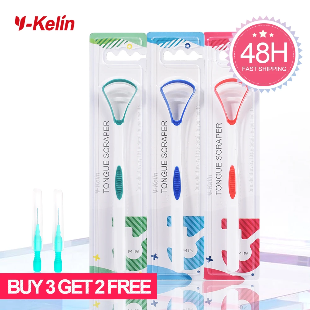 Y Kelin Sales Silicone Tongue Scraper Brush Cleaning Food Grade Single ...
