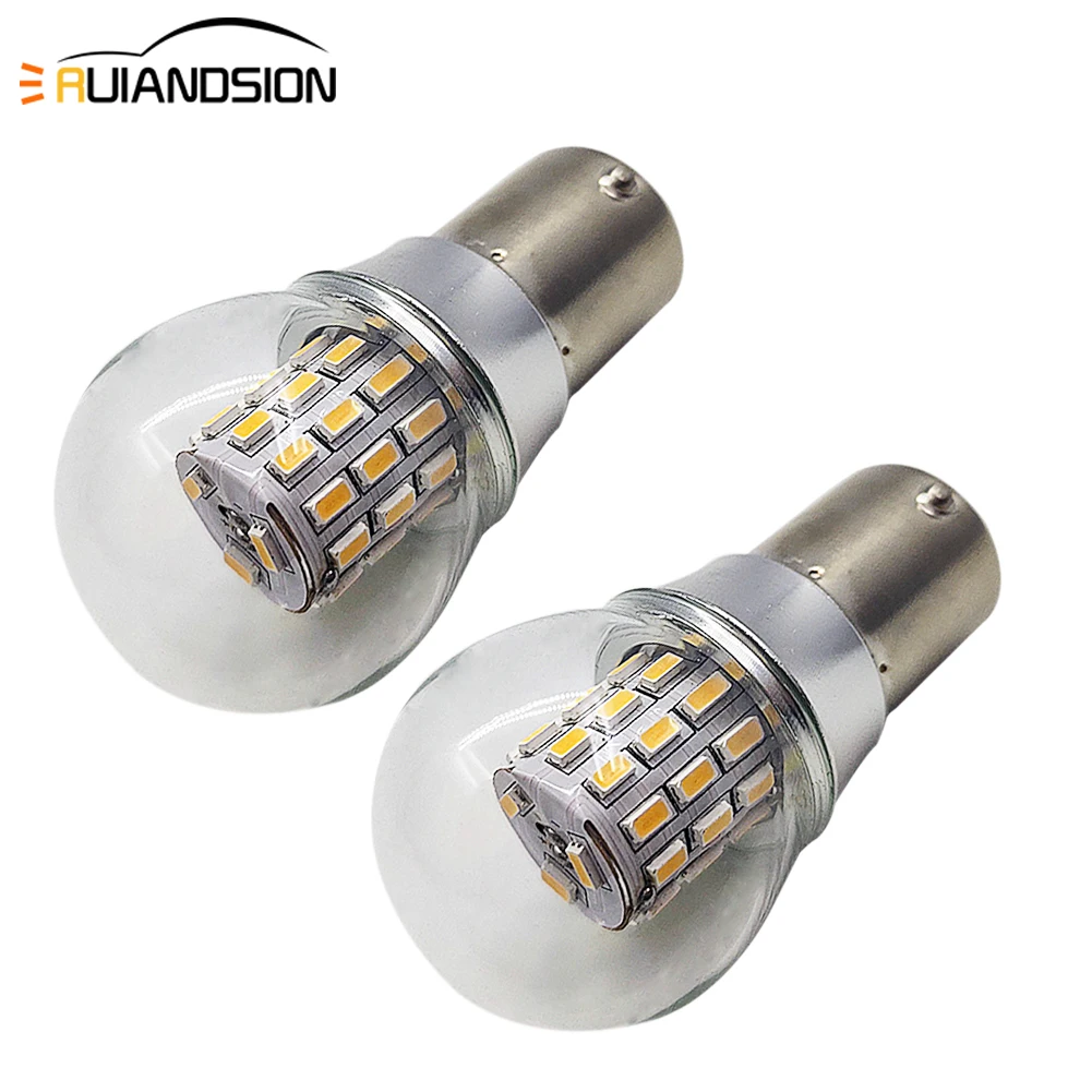 Ruiandsion lâmpada de led para carro com 2 partes, polaridade 12v 24v ...