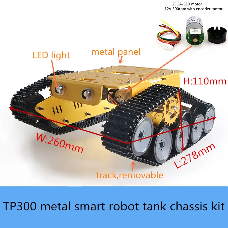 2WD-Metal-Smart-Crawler-Robot-Tank-Chassis-Kit-TP300-Robotic-Platform ...