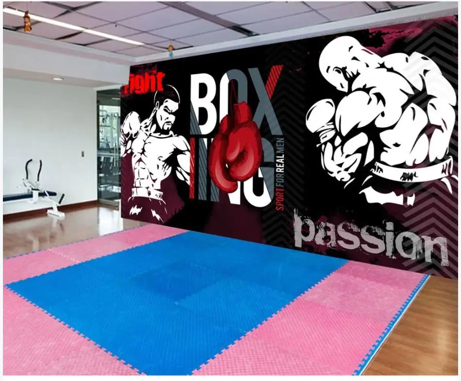 Custom-Gym-murals-wallpapers-3d-mural-wallpaper-for-walls-3-d-Graffiti ...