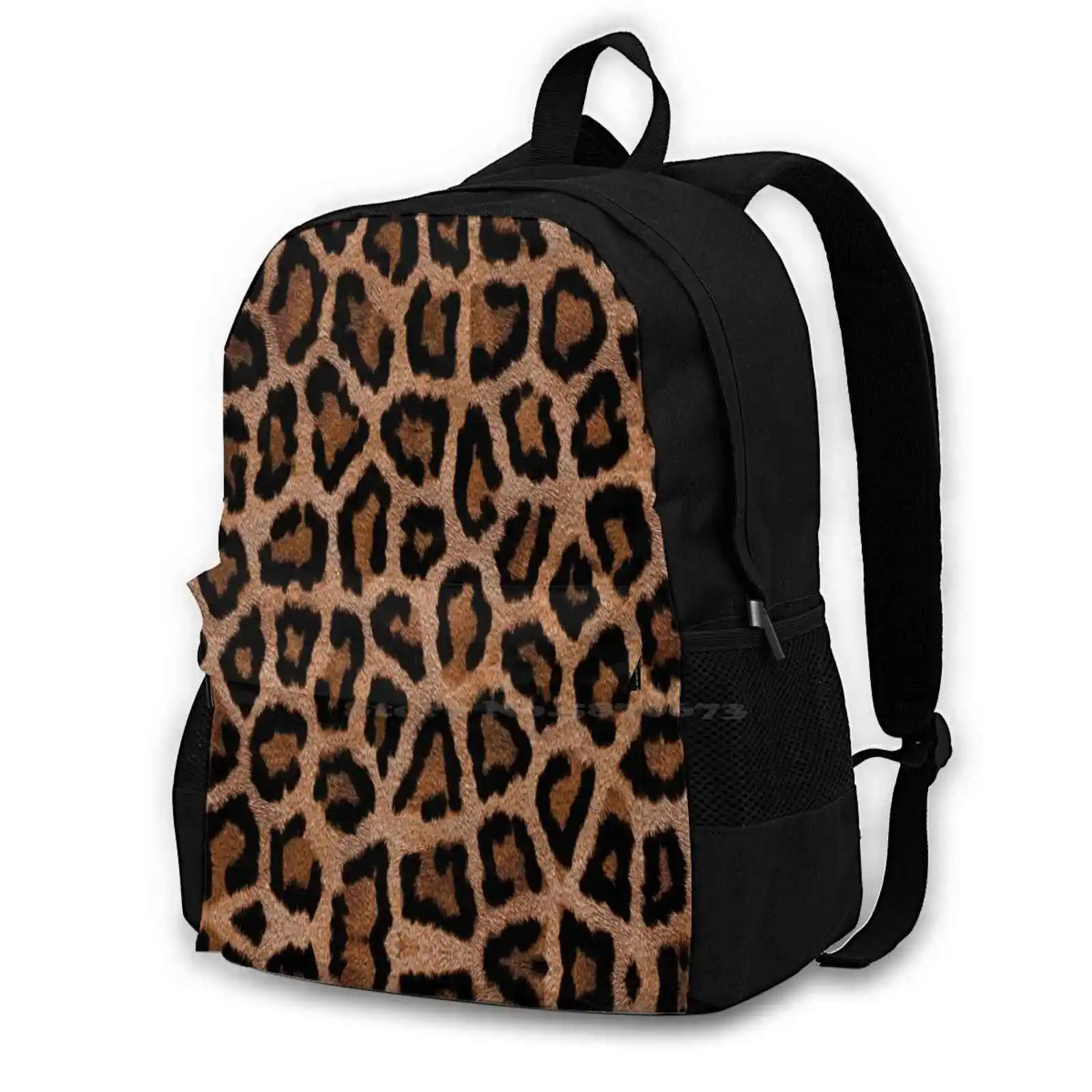 Leopard-Skin-Backpack-For-Student-School-Laptop-Travel-Bag-Cute-Leopard ...