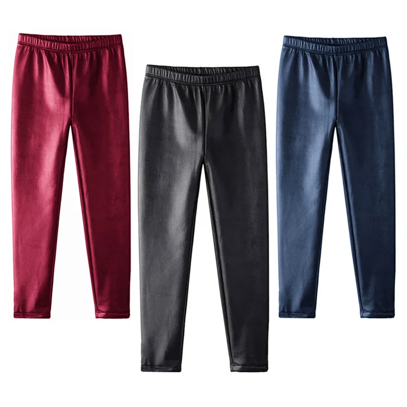 Kids-Pants-Spring-Autumn-Girls-PU-Leather-Pencil-Pants-Children-Skinny ...