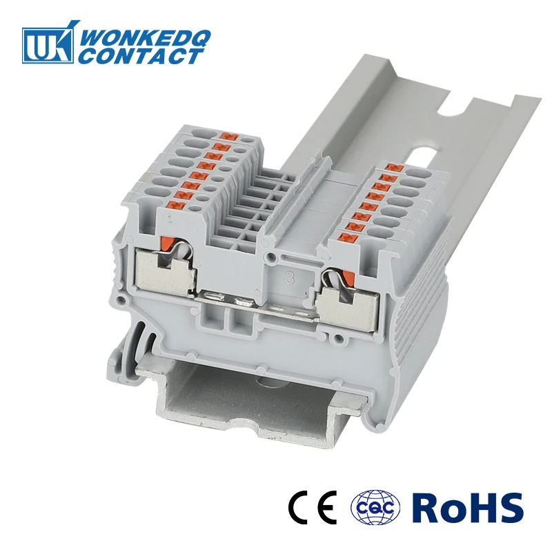 10Pcs PT1.5 Push In Spring Feed Through Strip Plug PT 1.5 Wire ...