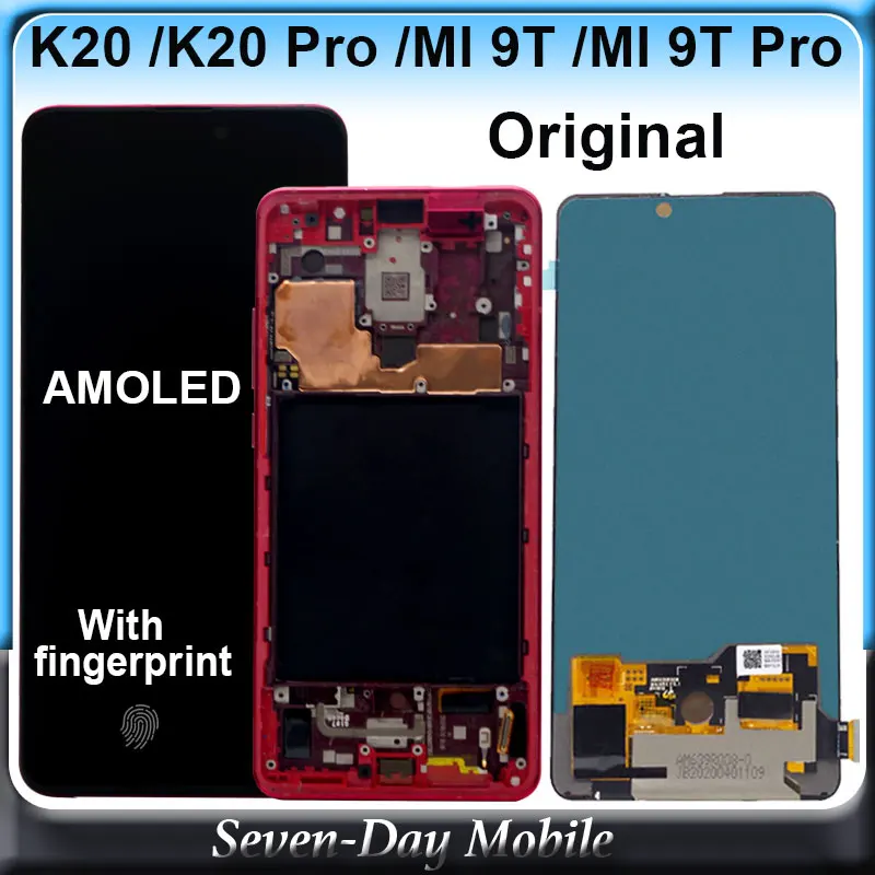 Amoled para xiaomi mi 9t mi 9t pro lcd display touch screen digitizer ...
