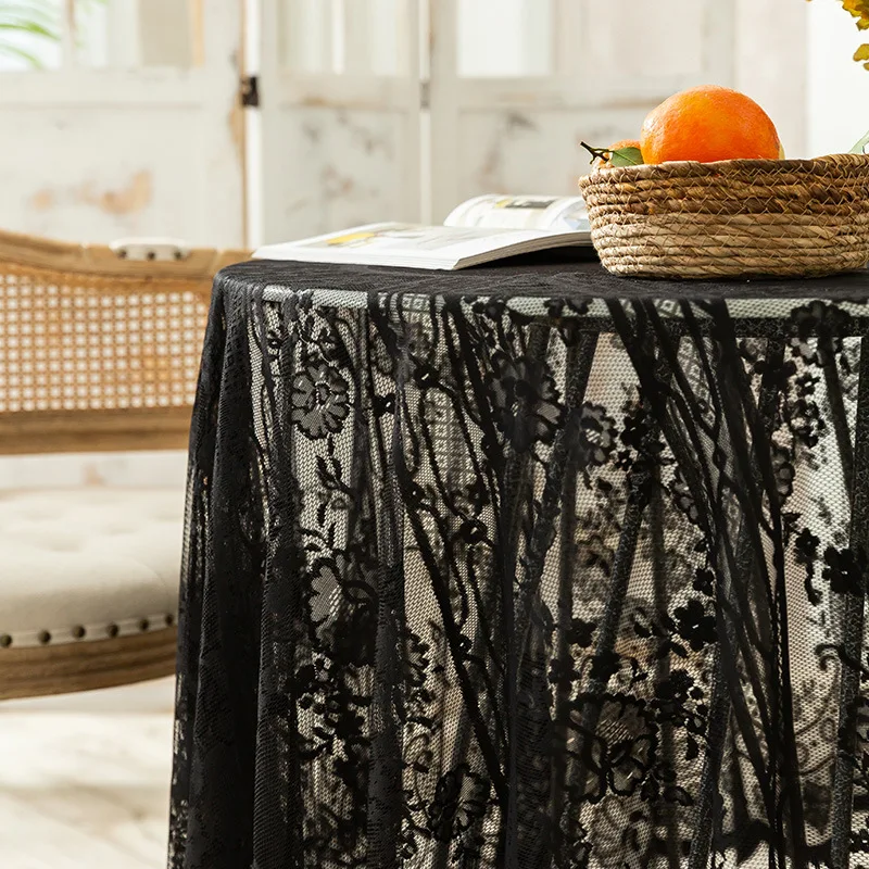 Black Lace Tablecloth
