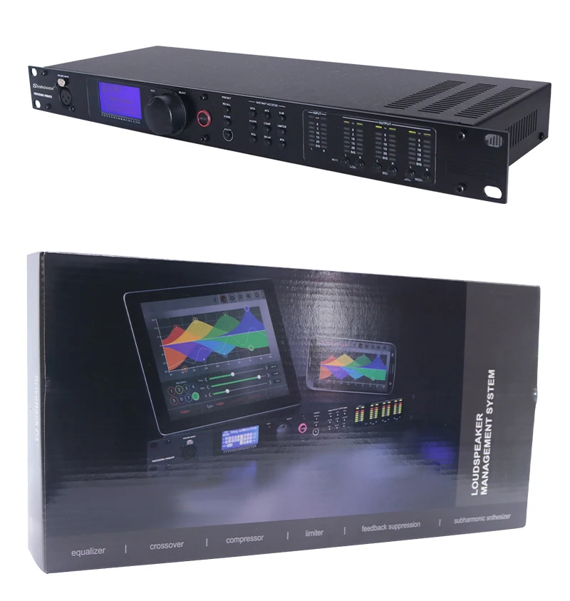 2 in 6 out speaker management system DSP digital processor