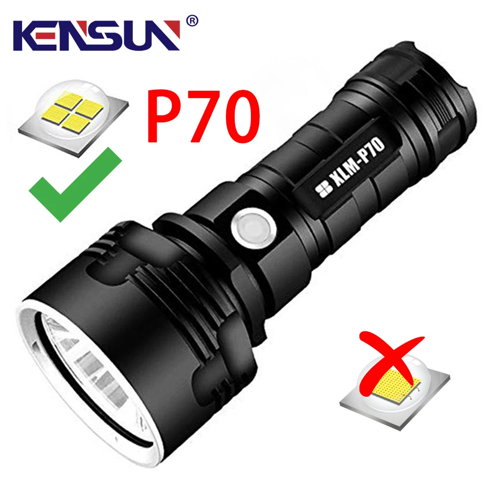 Searchlight Torch Light Flashlight | Super Bright Flashlight P70 | Flashlights Led P70 ...