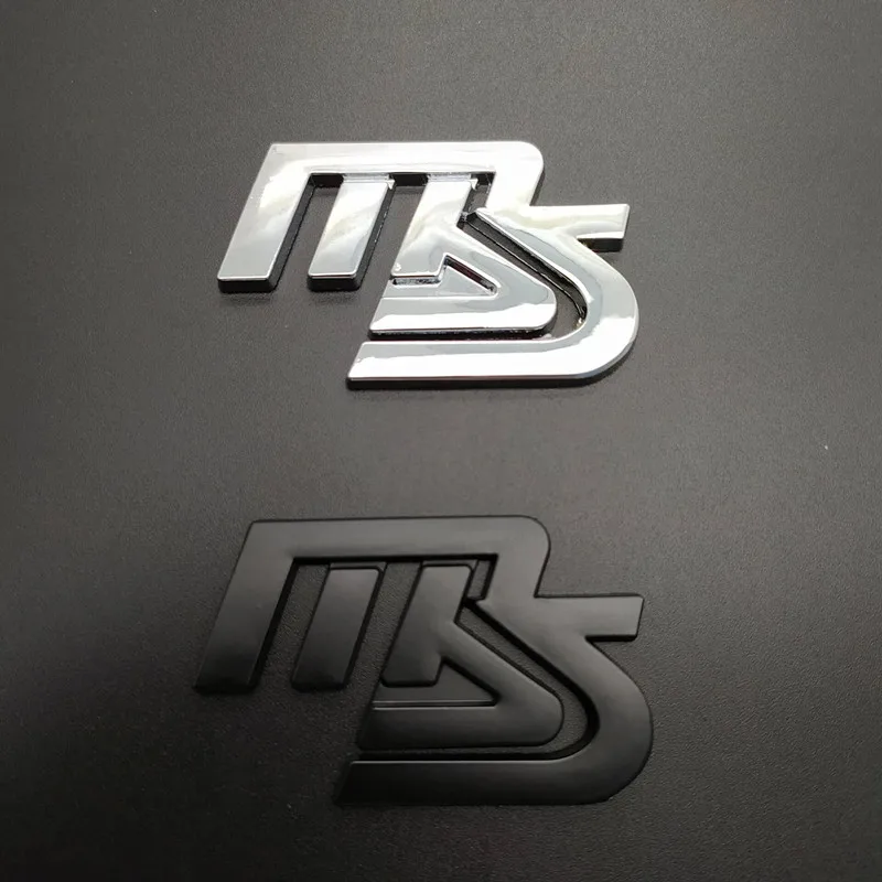 1Pcs Auto Styling Metalen 3D Ms Logo Stickers Decal Embleem Voor Mazda ...