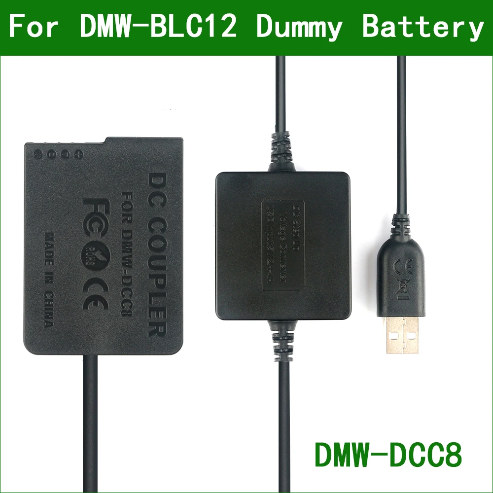 5V-USB-To-BP-51-BP51-Dummy-Battery-DMW-DCC8-Power-Bank-USB-Cable-For ...