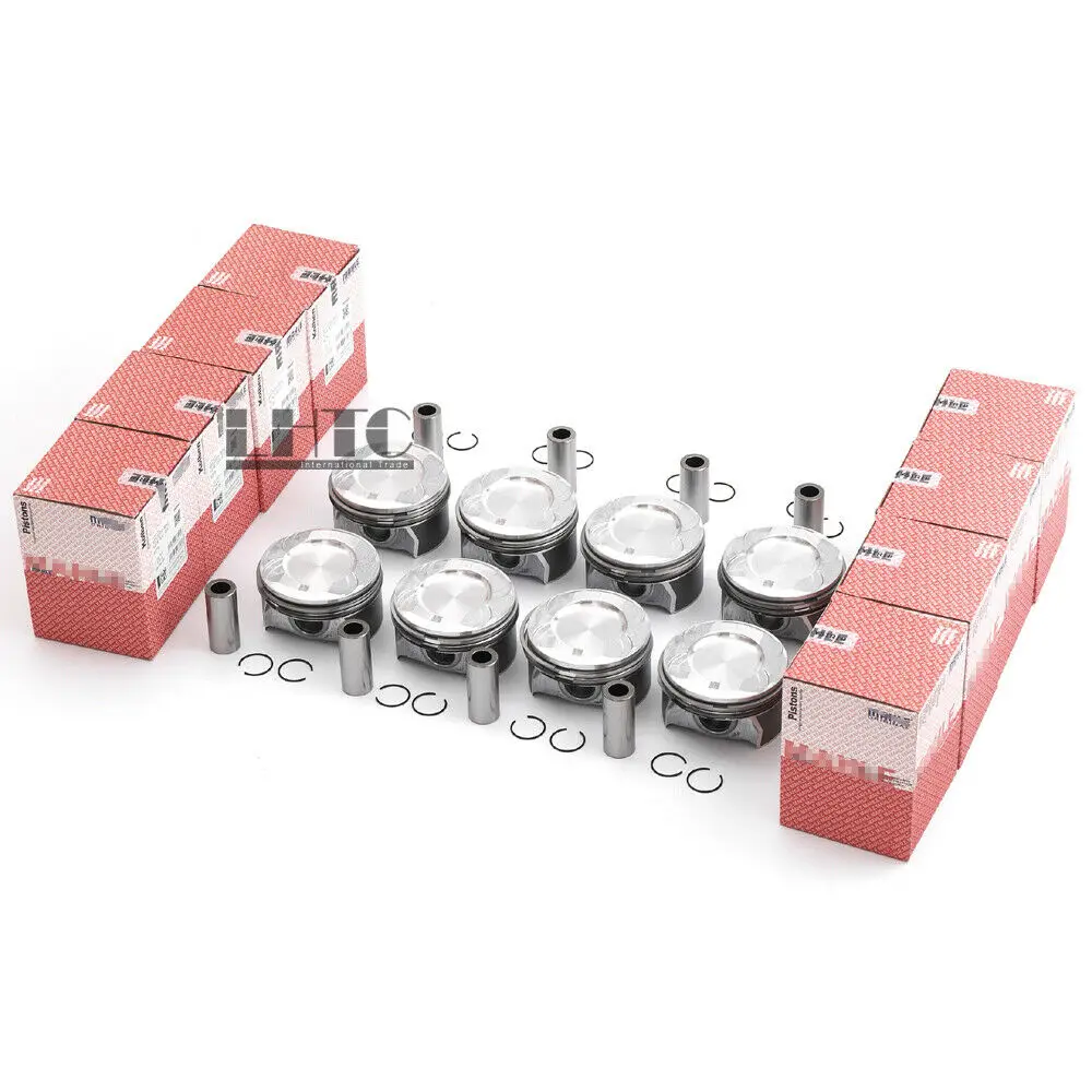 8x 피스톤 및 링 Φ92.9mm Φ24mm STD (2780302317) 메르세데스 벤츠 X166 W221 W222 GL500 ...