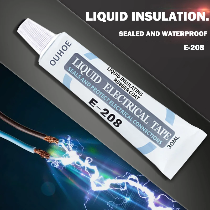 30ml Liquid Insulation Electrical Tape Tube Paste Waterproof Fixed Dry ...