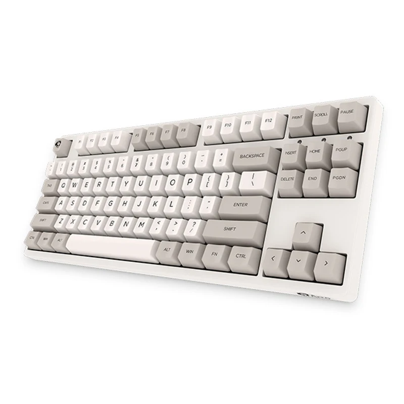 3087 Retro 87 Keys USB Wired Mechanical Keyboard 85% PBT Keycaps Cherry ...