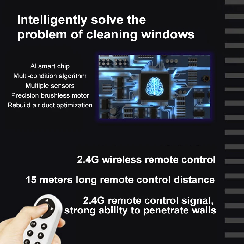Window Cleaning Robot Electric Large Suction Household Remote Control ...