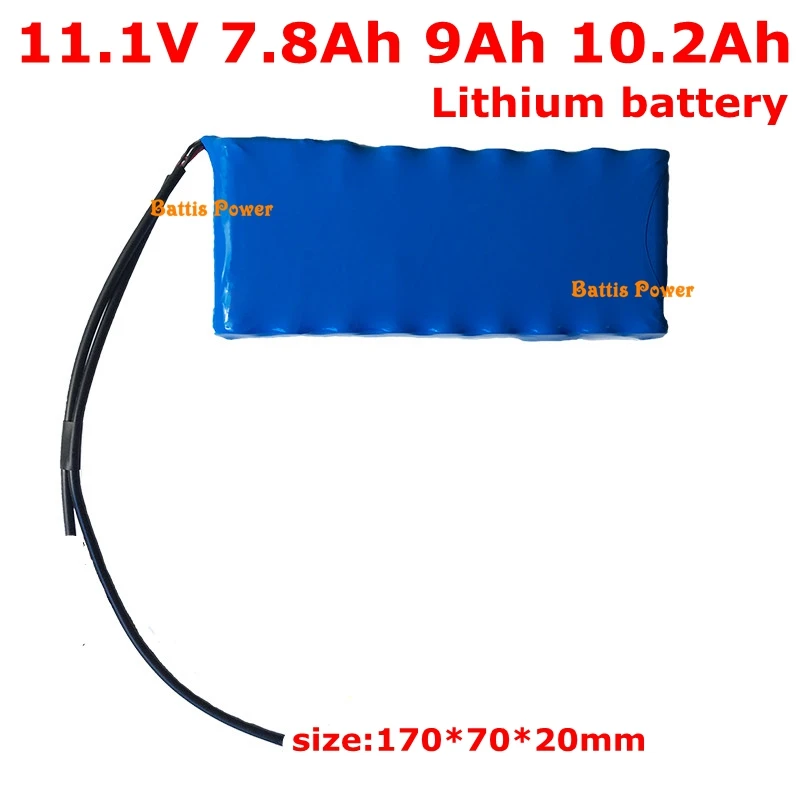 High Quality 11.1V 3S3P 7800mah 9000mah 10200mah 18650 12v 9ah 8ah 10Ah ...