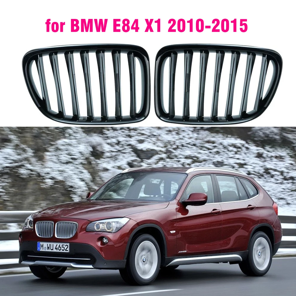 Front-Gloss-Black-Kidney-Sport-Grilles-Hood-Grill-For-BMW-E84-X1-2010 ...