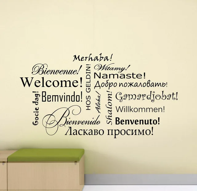 Affiche De Bienvenue En Différentes Langues