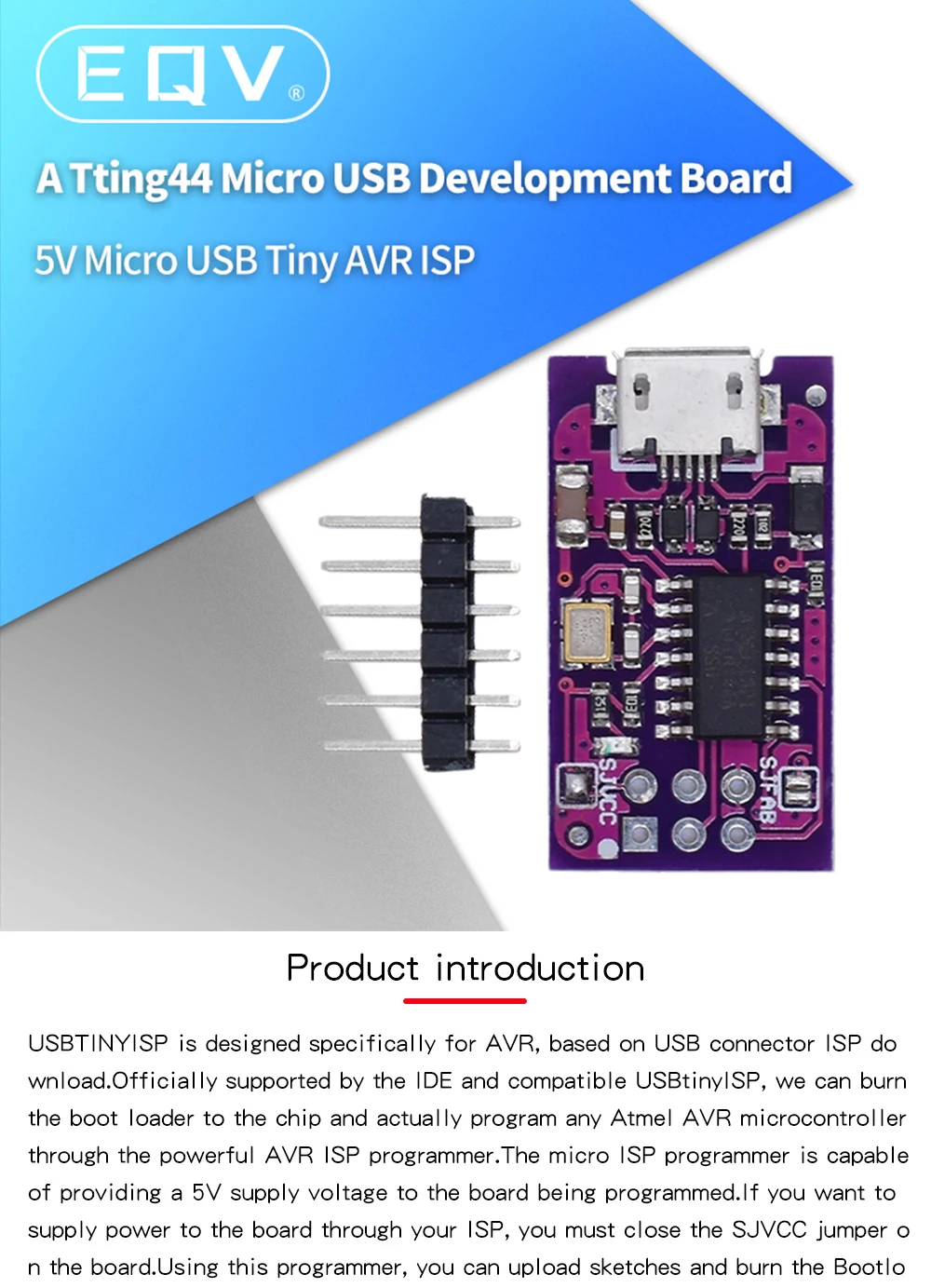 Usb Tiny Avr Isp Attiny45 Attiny85 Usbtinyisp Programmer 1co No