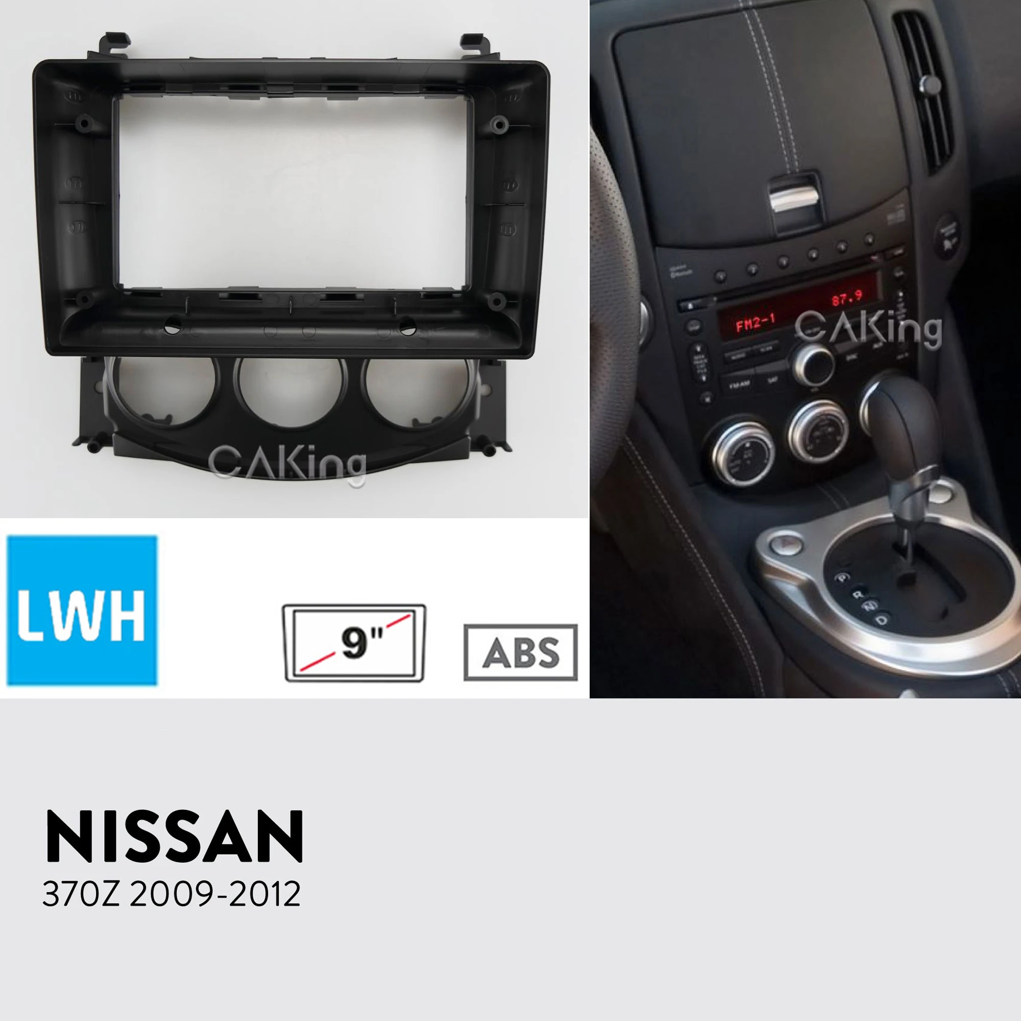 9-inch-Car-Fascia-Radio-Panel-for-2009-2012-NISSAN-370Z-Dash-Kit ...