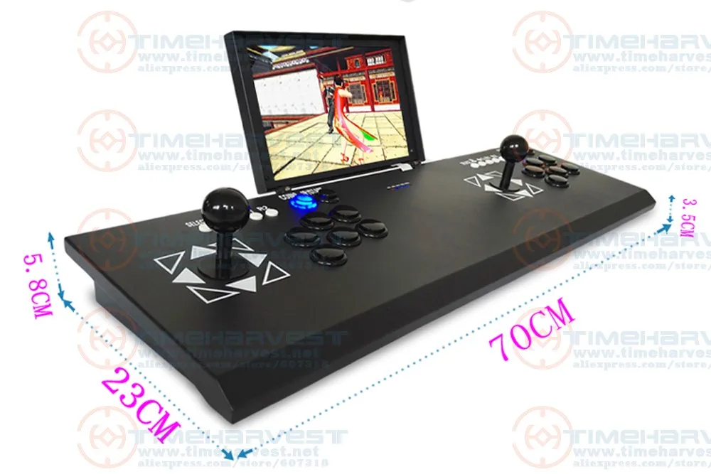 New Bartop Arcade Maschine 2 Players 10 inches LCD Table Top Video Game ...