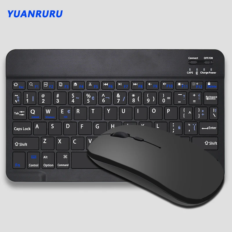 10-Inch-Wireless-Keyboard-Bluetooth-Keyboard-Mouse-Combos-Spanish ...