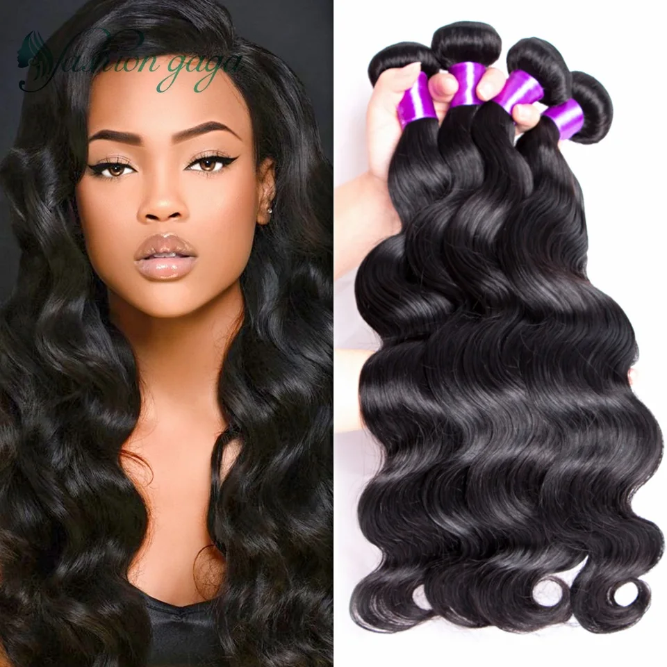 Body Wave Bundles Brazilian Human Hair Tissage Cheveux Humain Natural ...
