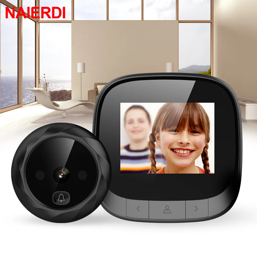 NAIERDI Digital Door Viewer 2.4" LCD Screen Electronic Door Camera ...
