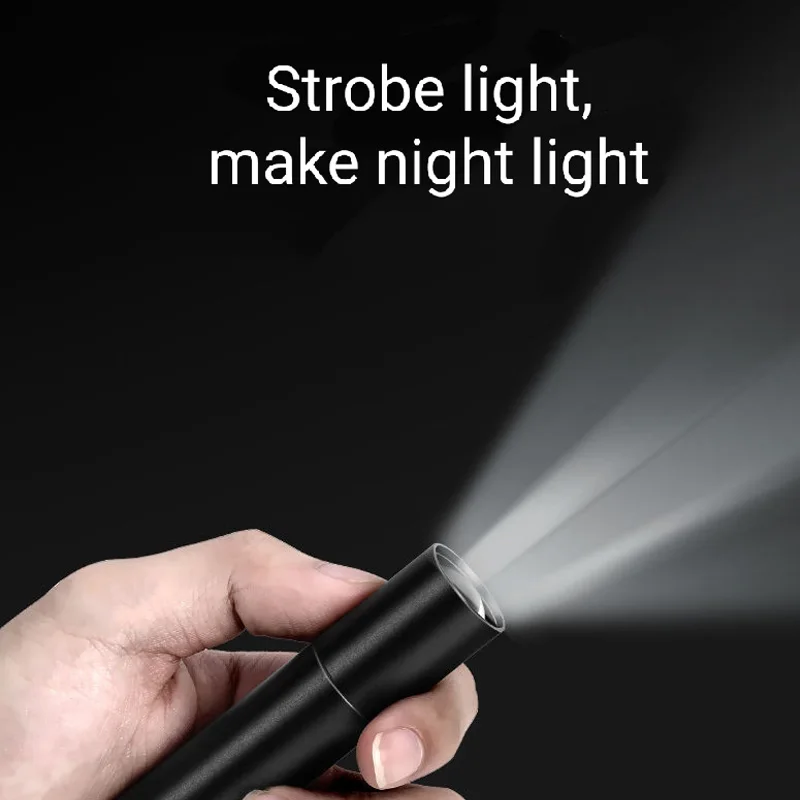 Mini Torch flash light Black Rose gold color LED light 3 mode ...