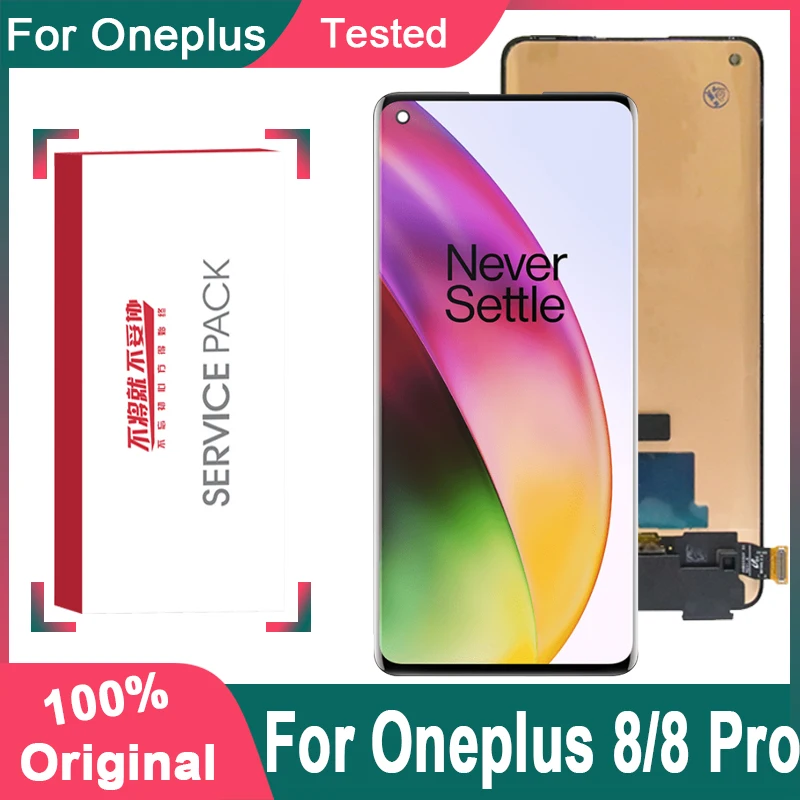 Original Display Replacement For Oneplus 8 Amoled Lcd Display Touch ...