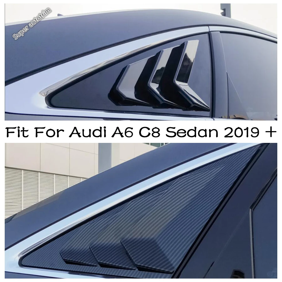 Automotive MOTORS Carbon Fiber Quarter Side Vents Window Louver Cover ...