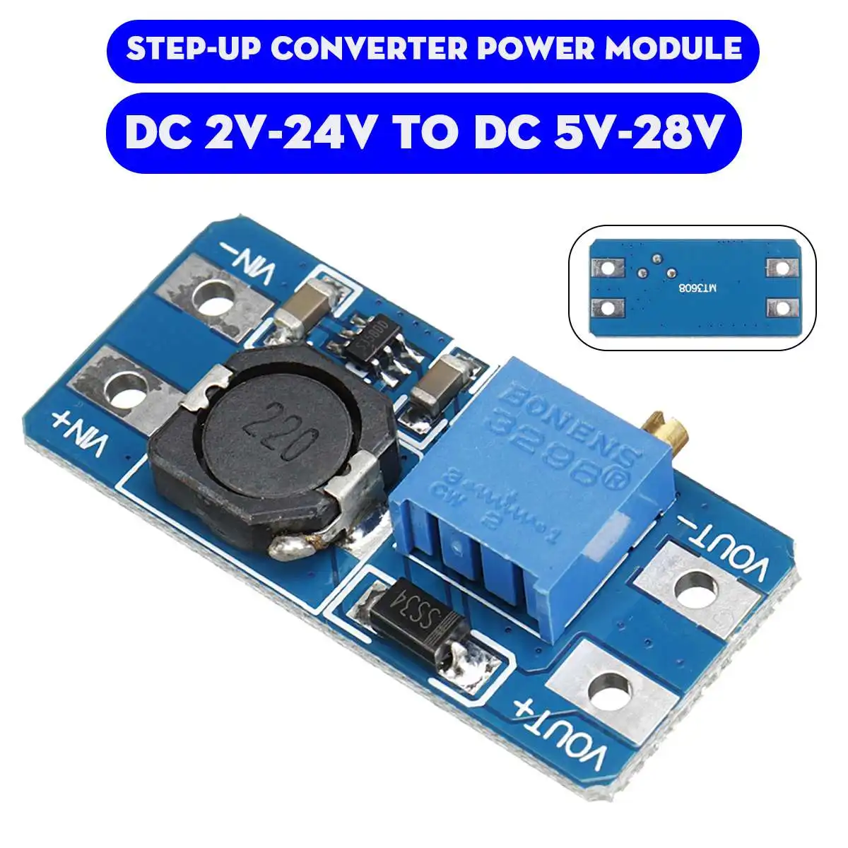 DC DC Step up Converter Booster Voedingsmodule Boost Step up Buck Input ...