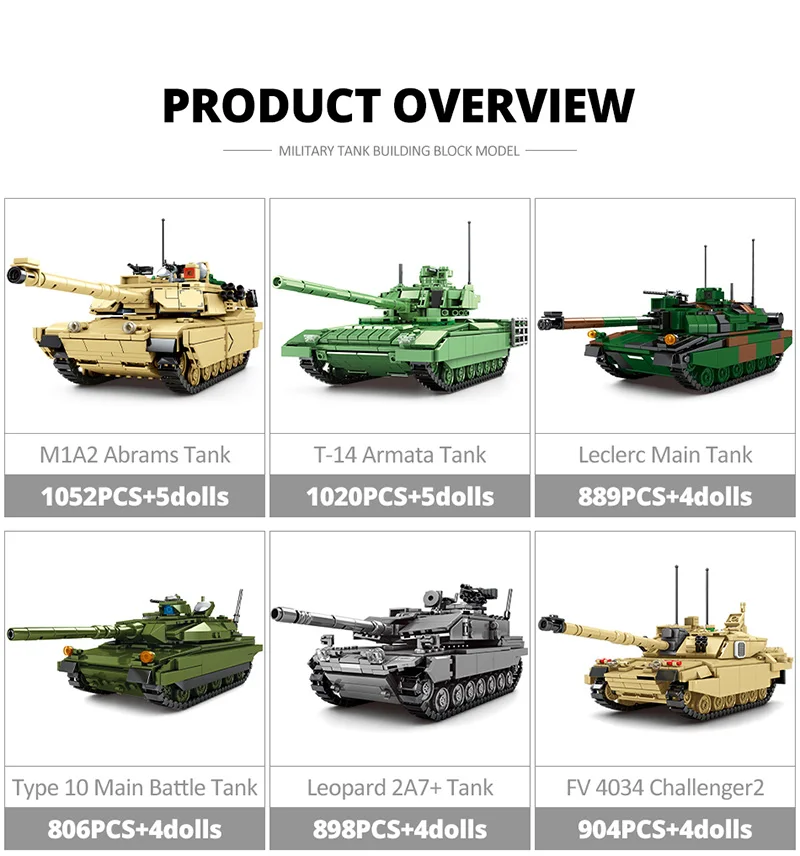 도시 WW2 러시아 T-14 Armata 주요 전투 탱크 빌딩 블록 군사 육군 차량 피규어 모델 벽돌 장난감 어린이 선물 - Hello
