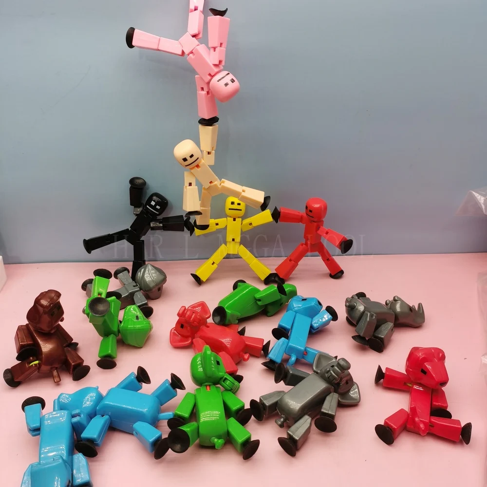Can-Choose-8cm-Sticky-Robot-Stickman-Twist-Music-Sucker-Elephant-Lion ...