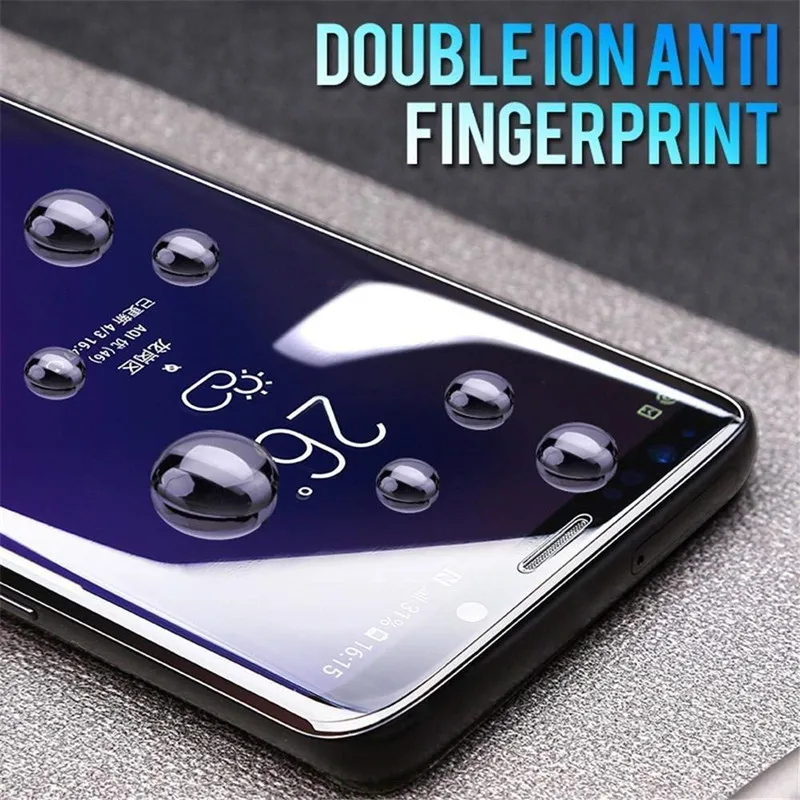 9D Защита экрана для samsung Galaxy A9 pro гидрогель для samsung A6 A7 A8 A9 plus A5 2107 мягкая ...