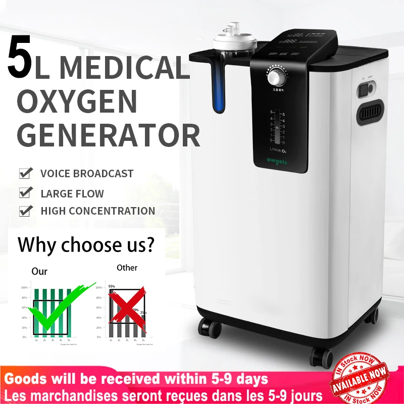 Machine Oxygene Concentrator 5L Concentrateur D’Oxygene Extracteur ...