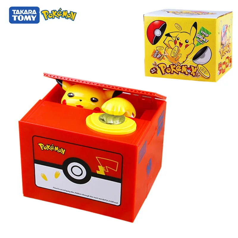 Pokemon Piggy Bank Action Figure Anime Cartoon Pikachu Electronic ...