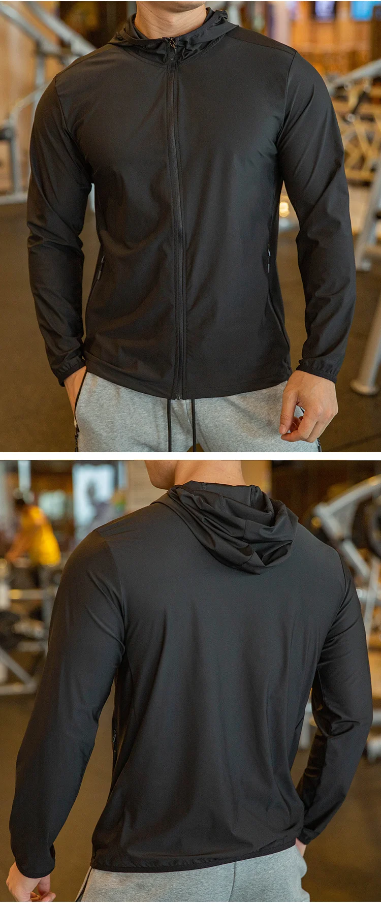 Outdoor Sports & Fitness Men's Quick Dry Jacket - Men's Fitness Apparel ...