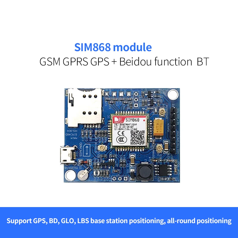 SIM868 GSM GPRS GPS Bluetooth Cellular Module Mini SIM868 Board for ...