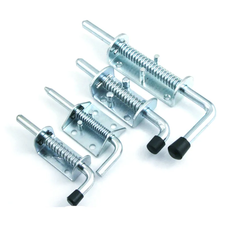 Heavy duty spring Barrel Bolt sliding gate Safety lock metal loaded ...