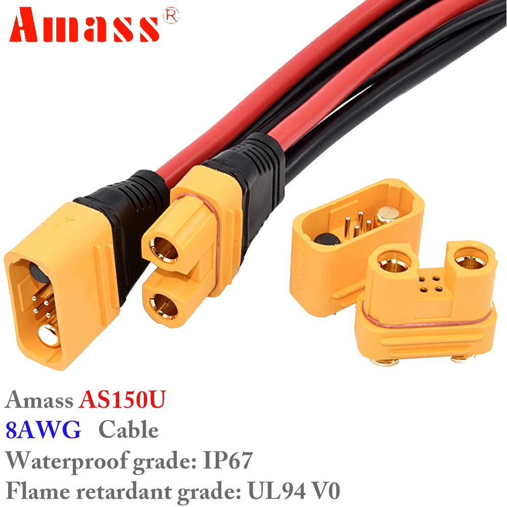 Amass AS150U 70A Copper Plated Male/Female Plug Connector Resistance ...