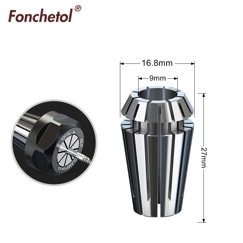 ER16-9mm-1pcs-Freeshipping-CNC-Machine-Milling-Cutter-Collet-Tungsten ...