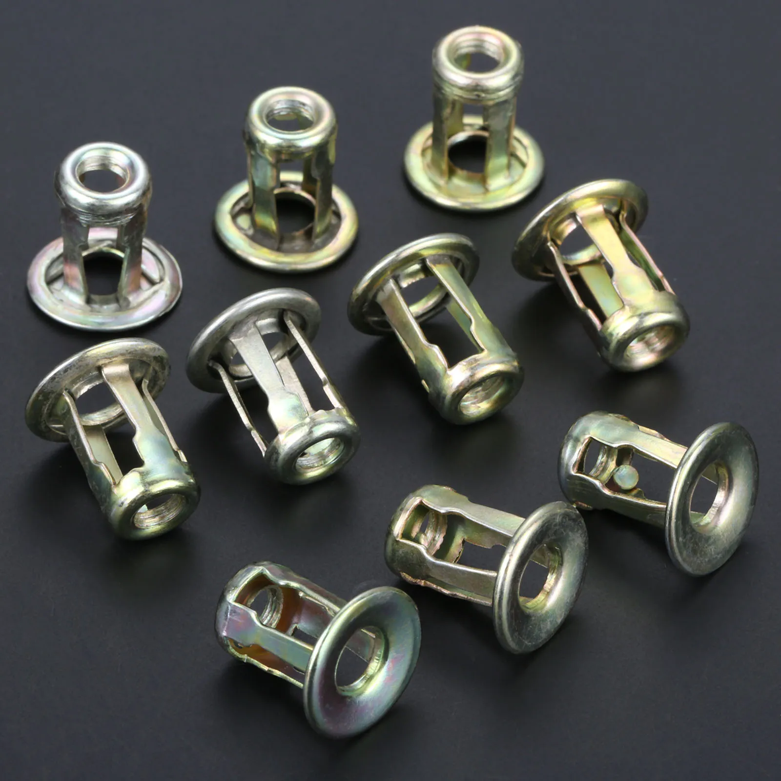 10pcs Car Metal Screw Base Clamp Auto Trunk Nut Front Back License ...