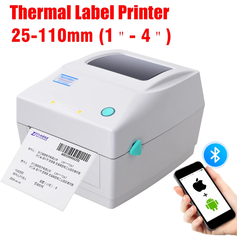 XP 460B Thermal Shipping Label Printer 4 Inch QR Code Barcode Sticker ...