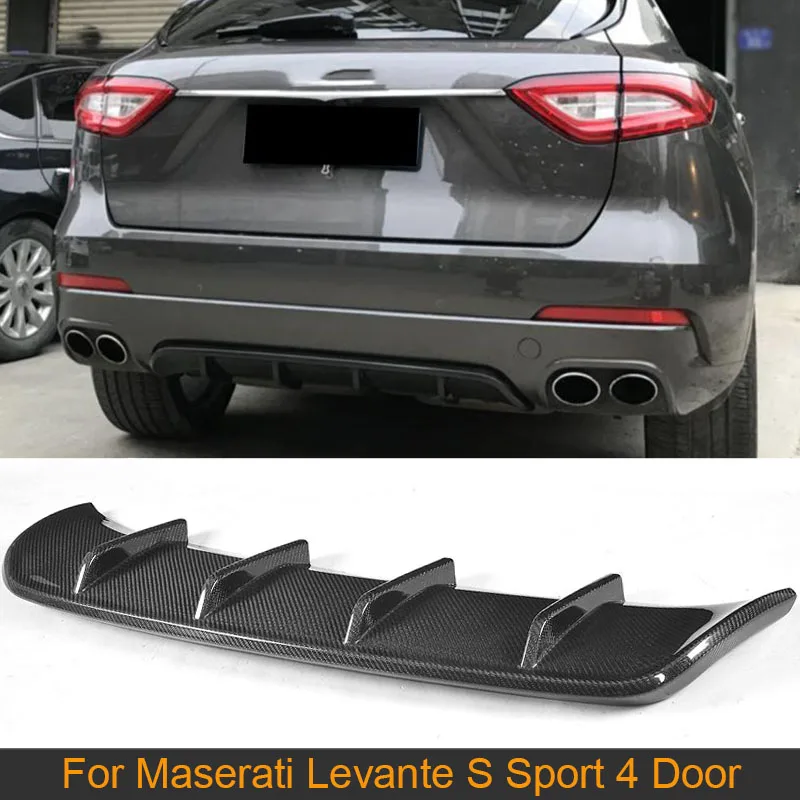 Car-Rear-Bumper-Diffuser-Lip-For-Maserati-Levante-4-Door-2016-2017-Rear ...
