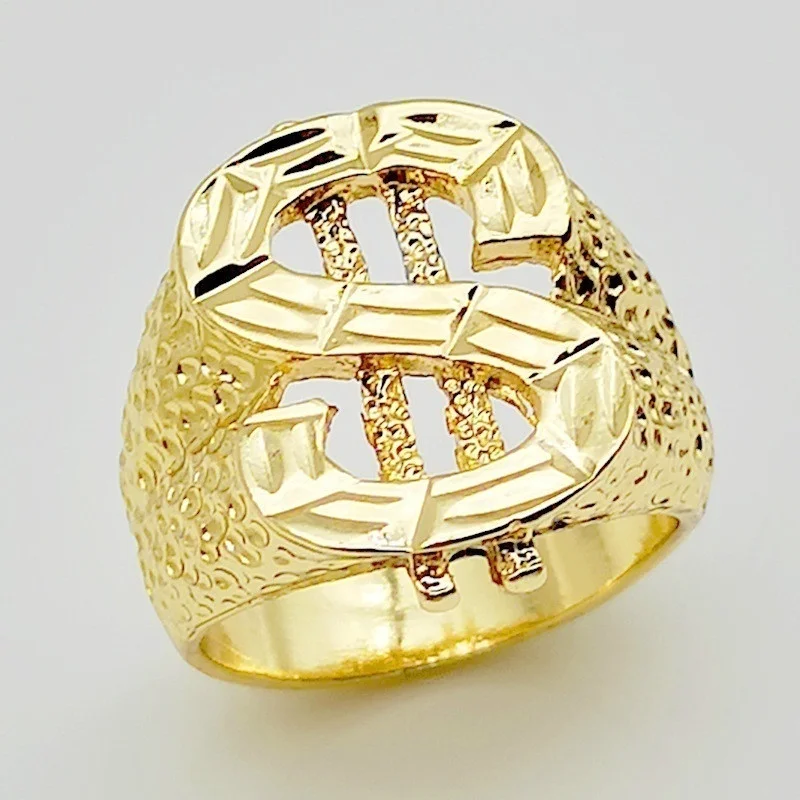 S Letter In Gold Rings
