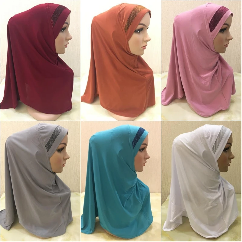 Muslim-One-Pieces-Amira-Headscarf-Instant-Hijab-Islamic-Headwear-Shawl ...