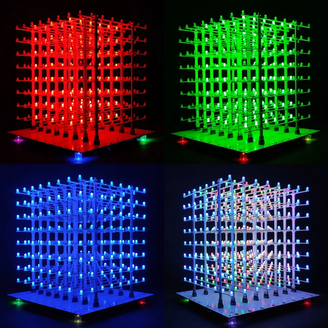 ICubeSmart 3D Led Cube 8x8x8 DIY Kit Teenagers Learning, 51% OFF