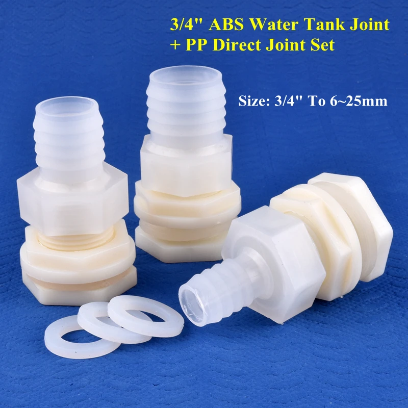 1-50Set-3-4-To-6-25mm-Direct-Water-Tank-Connector-Aquarium-Fish-Tank ...