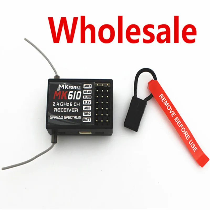 2.4GHz 6CH DSM2 MK610 RC Receiver Compatible AR6100 Receptor for JR ...